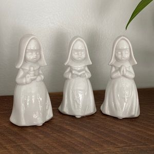 Enesco | Accents | Vintage Enesco White Porcelain Nun Figurines | Poshmark
